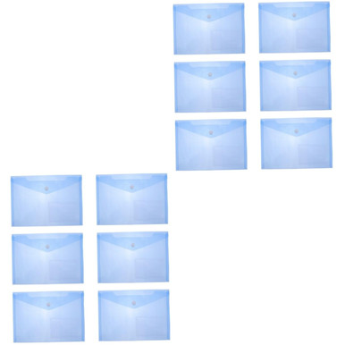 Lurrose 60 Pcs Transparent File Bag A4 Clear Envelope Folder Clear ...