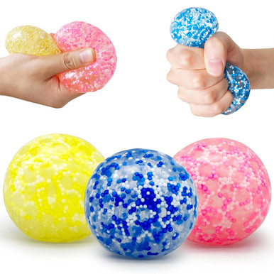 3 Pack Stress Balls Squishy Toys for Kids | Mini Squishy Balls, 2.4 ...