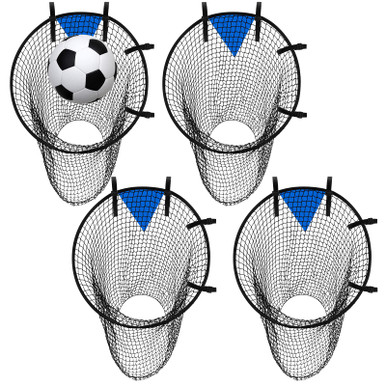 4 Pcs Soccer Target Net Corner Soccer Target Goal Easy to Attach and ...