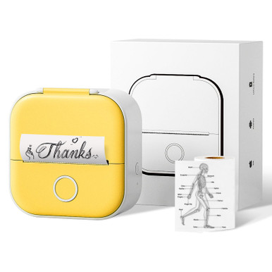 T02 Mini Printer Receipt Printers, Portable Pocket Thermal Point-of ...
