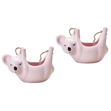 Milisten 2 Pcs Hanging Succulent Planters Hanging Planter Ceramic ...