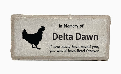 Chicken Memorial Stone - Real Stone Personalized by Florida-Funshine ...