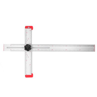 T Shaped Ruler, Adjustable Angle Ruler Sliding Combination Square 90 45 ...