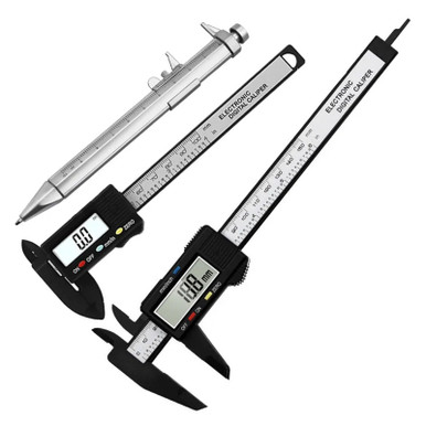 Digital Vernier Caliper 0-100mm LCD Electronic Carbon Fiber Altimeter ...