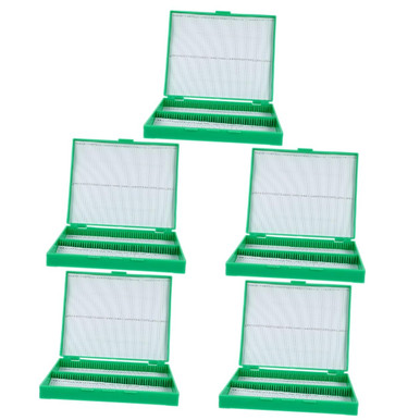 HEALLILY 5pcs Slice Box Microscope Slide Holder Sample Containers Cajas ...