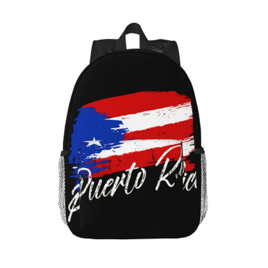 Rmqsyhfz Cute Puerto Rico Flag Backpack Multi Pockets Puerto Rican Flag ...