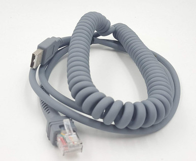 Symbol Ls2208 USB Cable,SinLoon USB A to RJ45 Coiled Spiral Extension ...