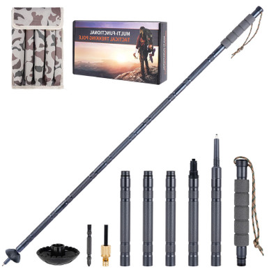 BEAUTIFABLE Walking Stick Hiking Staff Detachable - Outdoor Retractable ...