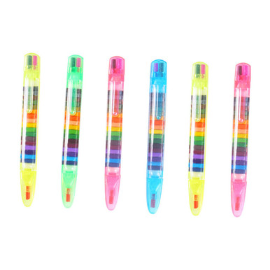 Vaguelly 6pcs 20 Color Crayons Grease Crayon Colorful Pastel Crayons ...