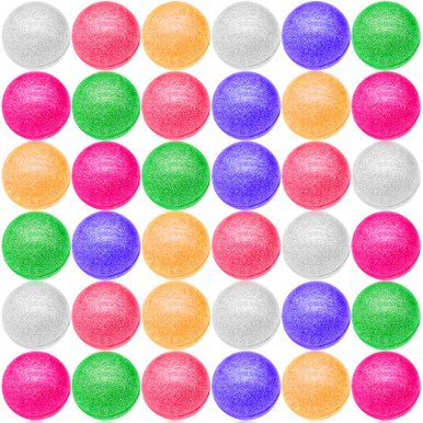 84 Pcs Glitter Bouncy Balls for Kids Party Favors, 6 Colors Rubber ...
