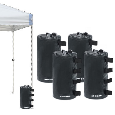 Aoodor Canopy Weights Bag Water Fillable - Set of 4, 176 Lbs Tent ...