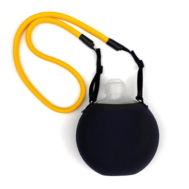 canu Canteen Reusable Plastic Water Bottle with Black Yulex Neoprene ...