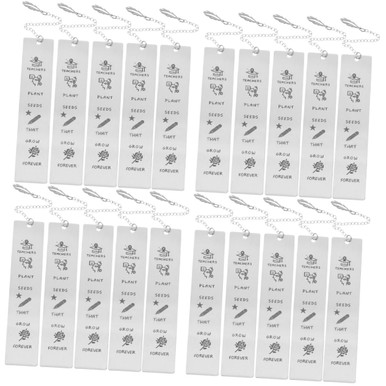 STOBOK 20 Pcs Metal Bookmark Metal Book Page Marker Chains Bookmarks ...