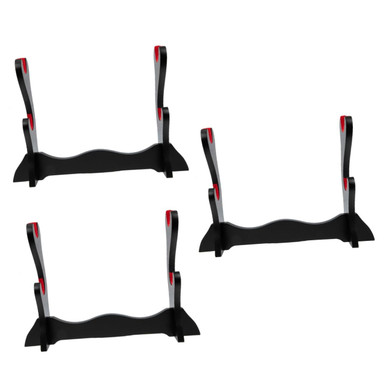 VANZACK 3pcs Flute Display Stand 1/ 2 Layer Arts Wand Holder Bokken ...