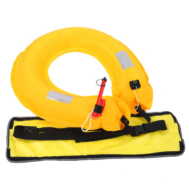 plplaaoo Inflatable Life Jacket, 27.56" Inflatable PFD Belt Pack with ...
