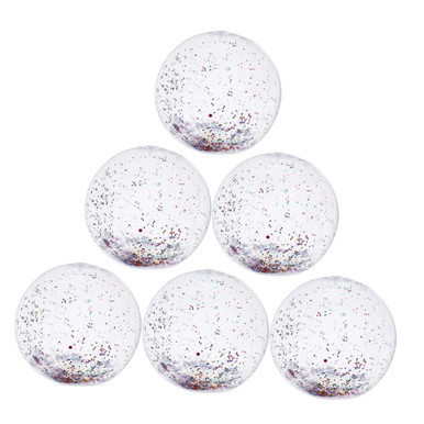 Abaodam 18 Pcs Beach Ball Sequin Inflatable Balls Pool Confetti Ball ...