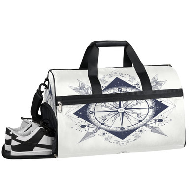 Art Compass Arrows Travel Sports Gym Bag with Wet Pocket & Shoes ...