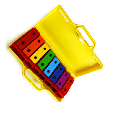 8 Tone Split Color Aluminum Plate Hand-knocking Glockenspiel Percussion ...