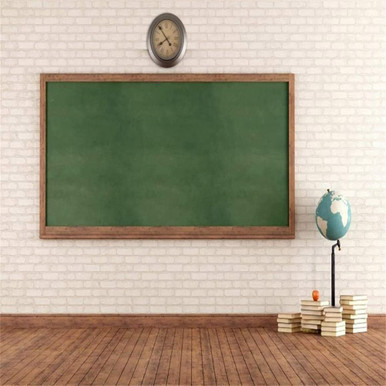 AOFOTO 8x8ft Classroom Backdrops Blackboard Books Class Study Room ...