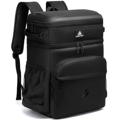 Laripwit 54 Cans Backpack Cooler Insulated Leak-Proof Large Leather ...