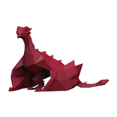 WLL-DP 3D Ancient Dragon Paper Sculpture Handmade Paper Toy Home ...