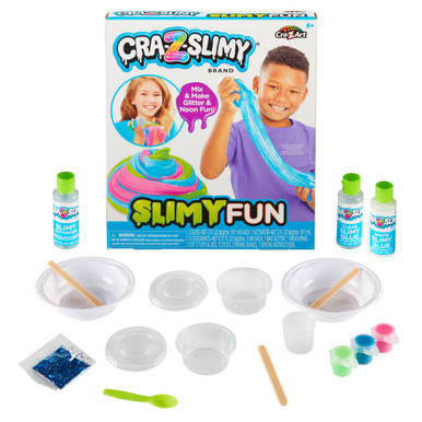 Crazy Slimy Slime Slime Fun Kit - Make Your own Slime, Glitter Slime ...