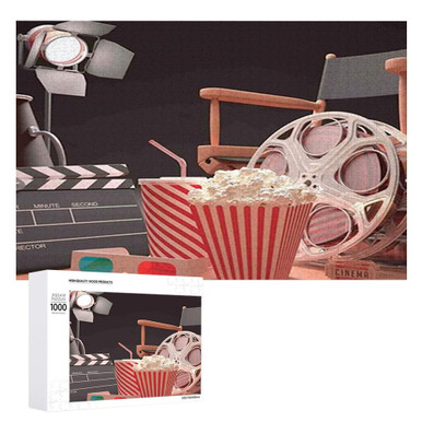 jarenap Movie Theater Theme,75x50in Wooden Picture Puzzle for Adults ...