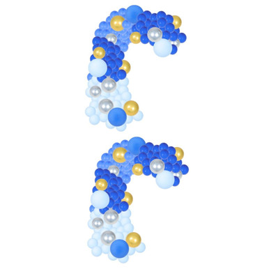 Abaodam 2 Sets Balloon Chain Set Latex Balloon Garland Blue Latex ...