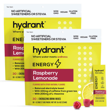 HYDRANT Hydrate 60 Stick Packs, Electrolyte Powder Rapid Hydration Mix ...