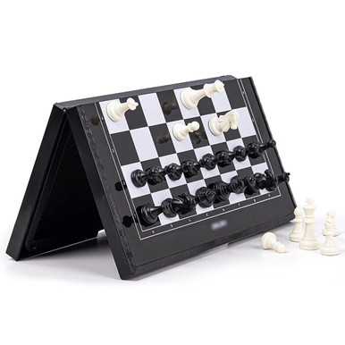 LTCTL Chess Magnetic Chess Set Portable Folding Chess Board with Clear ...