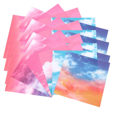 VILLCASE 800 Sheets Double Sided Colored Origami Sky Origami Paper ...