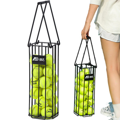 ZUKPUMNE Tennis Ball Collecting Basket, Portable Pickleball & Tennis ...