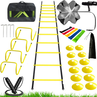 KATZEIST Speed Agility Training kit, Adult Kids Agility Ladder ...