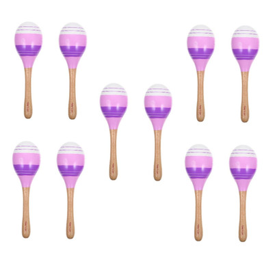 Toyvian 10 Pcs Striped Cartoon Maracas Egg Shakers Kids Musical Toys ...