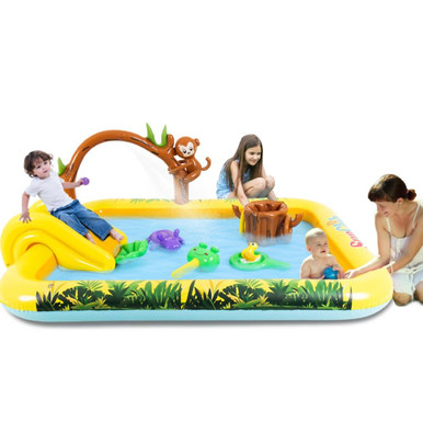 Inflatable Play Center, Inflatable Swimming Pool Cartoon Animals ...