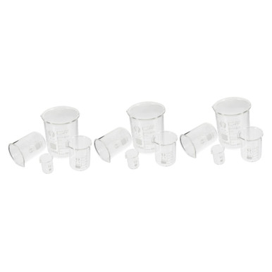 iplusmile 12 Pcs Glass Beaker Laboratory Equipment Measuring Beaker ...