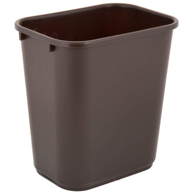 PRO&Family 28 Qt. / 7 Gallon / 26 Liters Brown Rectangular Wastebasket ...