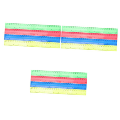 TEHAUX 24 Pcs Ruler Set Mini Ruler Office Ruler Mini Office Supply Kit ...