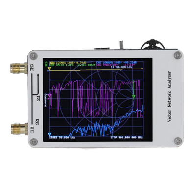 Vector Network Analyzer, 50KHz?900MHz MF HF VHF UHF Antenna Analyzer with 2.8in Touch Screen for ...