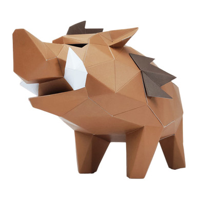 WLL-DP Boar Look Creative Origami Puzzle DIY Paper Model No Cutting ...