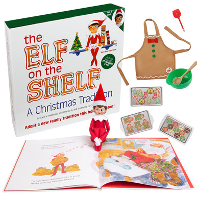 The Elf on the Shelf - Girl Elf Giftset with Itty Bitty Baker Set -7 ...