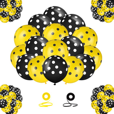 Gadeja 50pcs 12 Inch Bee Color Balloons Set For Bee Theme Party ...