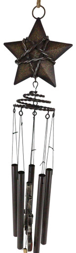 Ebros Gift Rustic Western Star with Barbed Wire Cords and Cowboy Pistol ...