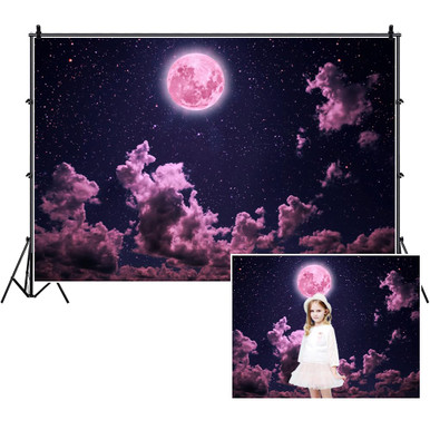 DORCEV 10x8ft Pink Fantasy Starry Sky Backdrops for Photography Galaxy Outer Space Background ...