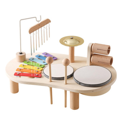 7 In 1 Musical Set for Kids | Wooden Drum Set for Kids | Wooden ...