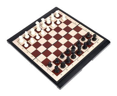 MAEVEN Foldable Chess Set Portable Chess Set Checkerboard Board Games ...