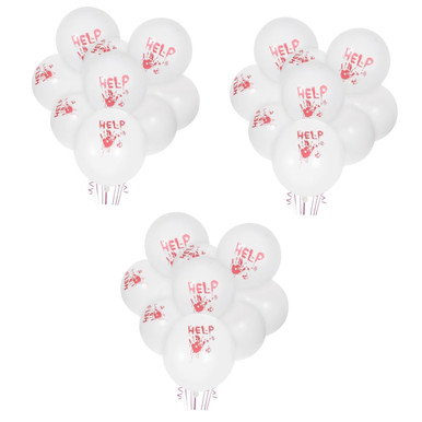 NOLITOY 300 Pcs Bloody Hand Balloon Halloween Theme Balloon Holiday ...