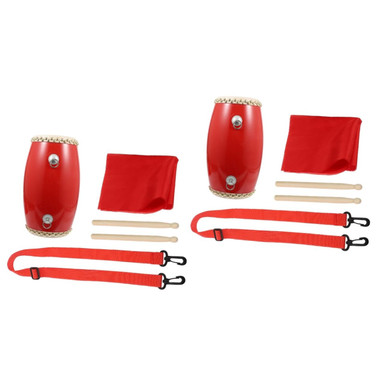 Abaodam 2 Sets Waist Drum Cowhide Drum Cowhide Waist Drum Hand Drums ...