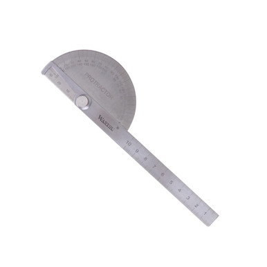 VILLCASE Two Arm Stainless Steel Protractor Stainless Steel Angle Ruler ...