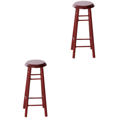 Vaguelly 2 Pcs Dollhouse Stool Miniature Bar Stools Mini House ...